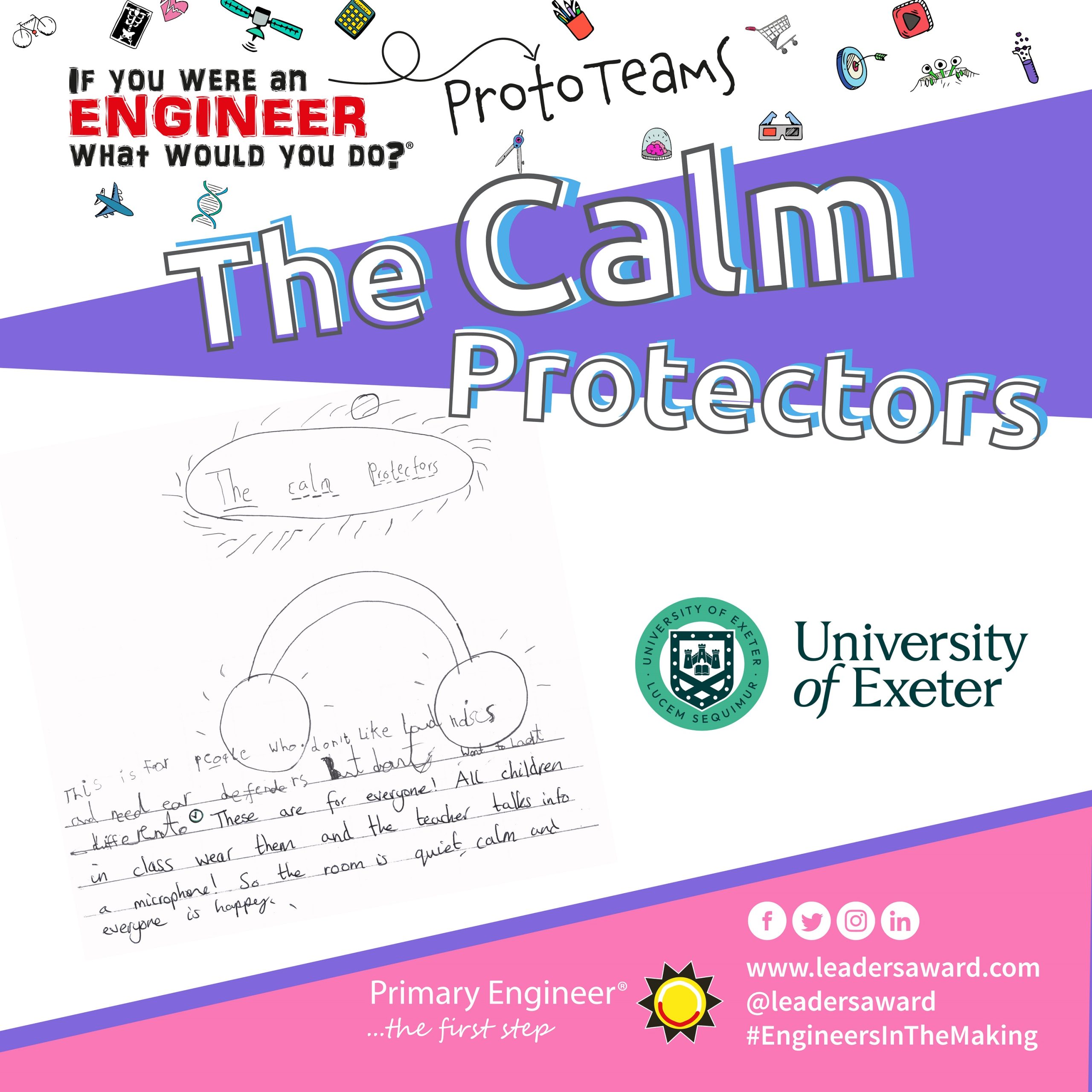 University of Exeter creating the Calm Protectors - Primary Engineer