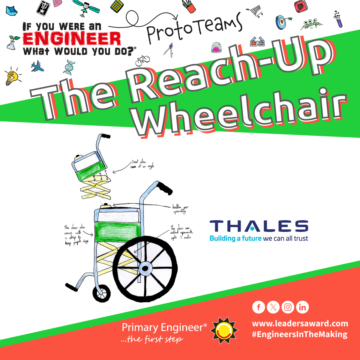 Thales Templecombe creating the Reach-Up Wheelchair prototype - Primary ...